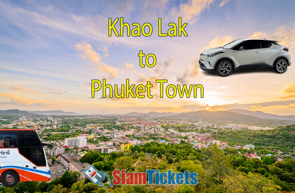 Khao Lak to Phuket Town: Bus, Van, Taxi | 15 Daily Trips